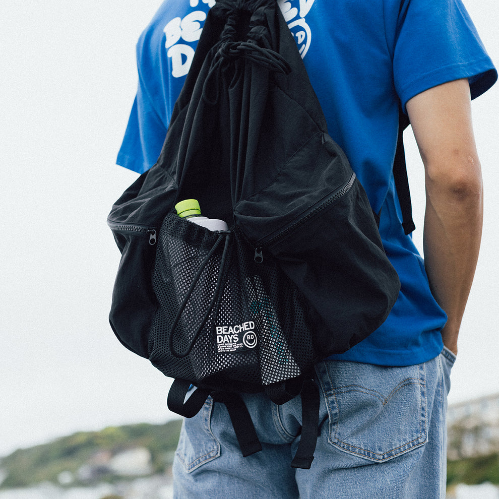 BDトラベルバックパック ビーチドデイズ 公式 BEACHED DAY ナイロン バックパック サコッシュ付き – BEACHED DAYS