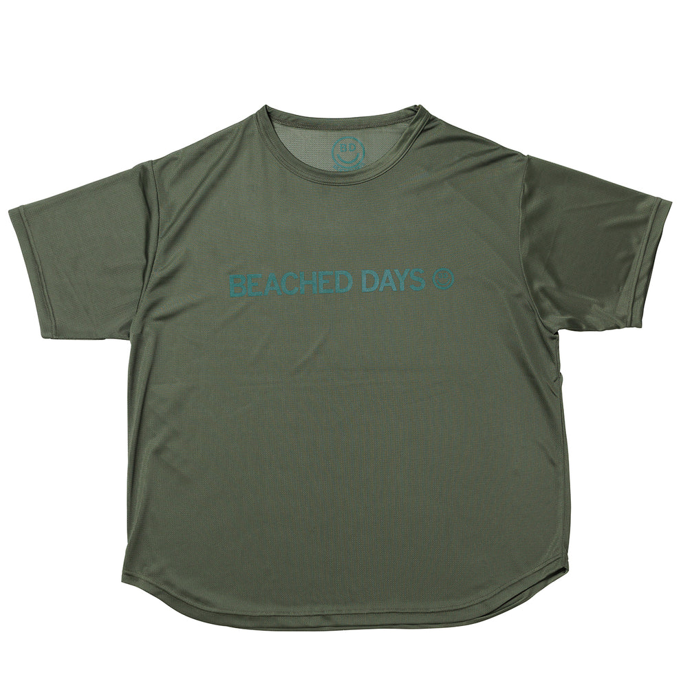 メッシュティー ビーチドデイズ 公式 BEACHED DAYS ラッシュガード 半袖 COOLMAX クールマックス 速乾 ドライTシャツ サーフT サーフィン メンズ レディース